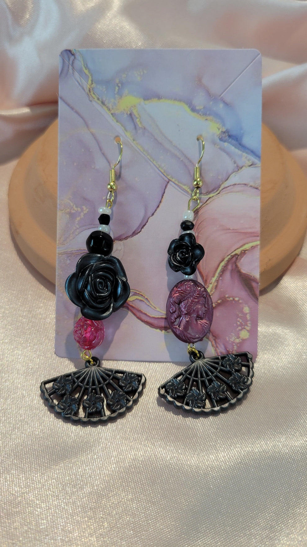 Día de los Muertos Dangle Earrings by When The Sun Doth Sleep